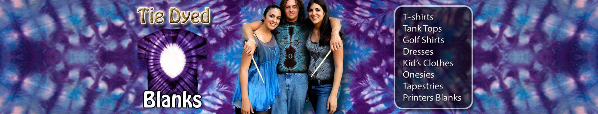 Tie Dyed Blanks - Phillip Brown Tie Dyes